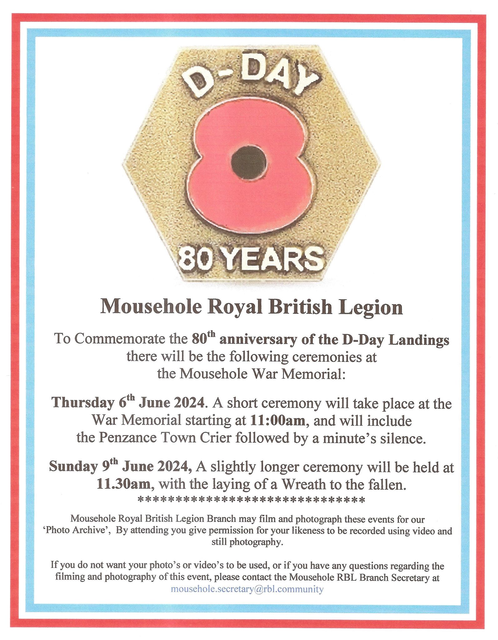 D-Day 80th Anniversary Commemorations in Penzance - Penzance Council